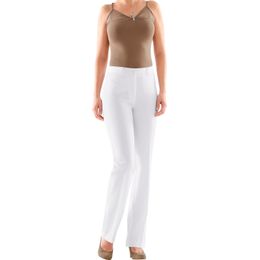 CR&Eacute;ATION L Damen Hose in knitterarmer Qualit&auml;t, Stretch wei&szlig; Gr&ouml;&szlig;e 21