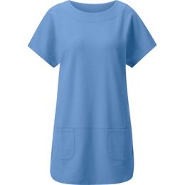 CR&Eacute;ATION L Damen Longshirt in Sweat-Qualit&auml;t himmelblau Gr&ouml;&szlig;e 38