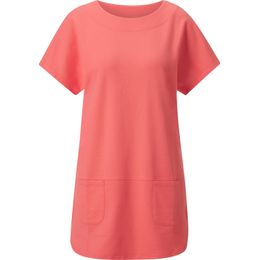 CR&Eacute;ATION L Damen Longshirt in Sweat-Qualit&auml;t koralle Gr&ouml;&szlig;e 42
