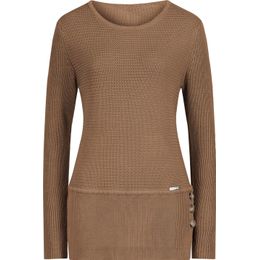 CR&Eacute;ATION L Damen Rundhalspullover in pflegeleichter Qualit&auml;t camel Gr&ouml;&szlig;e 44