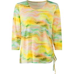 CR&Eacute;ATION L Damen Print-Shirt im Digitaldruck limone-puder-bedruckt Gr&ouml;&szlig;e 38