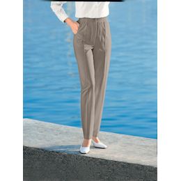 COME ON Damen Schlupfhose atmungsaktiv und b&uuml;gelarm taupe Gr&ouml;&szlig;e 40