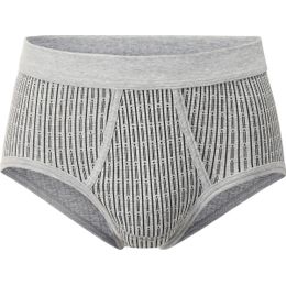 Herren Slip grau-bedruckt Gr&ouml;&szlig;e 7