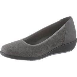 Damen Ballerina anthrazit Gr&ouml;&szlig;e 42