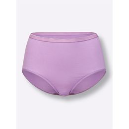w&auml;schepur Damen Taillenslip mit Softgummi-Bund 2x orchidee-bedruckt + 1x orchidee Gr&ouml;&szlig;e 48/50