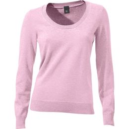 Heine Damen Rundhalspullover aus Feinstrick ros&eacute; Gr&ouml;&szlig;e 34
