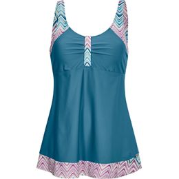 feel good Damen Tankini-Top topas-magenta-bedruckt Gr&ouml;&szlig;e 40C