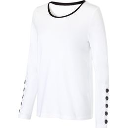 CR&Eacute;ATION L Damen Langarmshirt in Interlock-Qualit&auml;t wei&szlig; Gr&ouml;&szlig;e 38