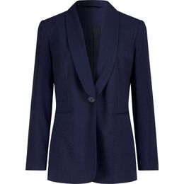 CR&Eacute;ATION L Damen Blazer in langer Form marine Gr&ouml;&szlig;e 42