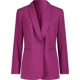 CR&Eacute;ATION L Damen Blazer in langer Form magenta Gr&ouml;&szlig;e 44