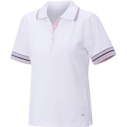 CR&Eacute;ATION L Damen Poloshirt in Pikee-Qualit&auml;t ecru Gr&ouml;&szlig;e 52