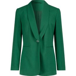 CR&Eacute;ATION L Damen Blazer in langer Form gr&uuml;n Gr&ouml;&szlig;e 40