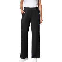 Damen Jerseyhose in weich flie&szlig;ender Qualit&auml;t schwarz, Gr&ouml;&szlig;e 40