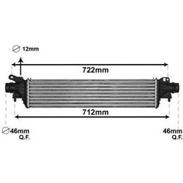 Van Wezel Ladeluftk&uuml;hler f&uuml;r OPEL 1302294 13440207 37004663