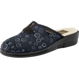Fischer Damen Pantoffel grau-blau Gr&ouml;&szlig;e 38