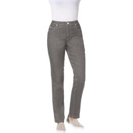 CR&Eacute;ATION L Damen 5-Pocket-Jeans , passgenau dank Stretch grau Gr&ouml;&szlig;e 42