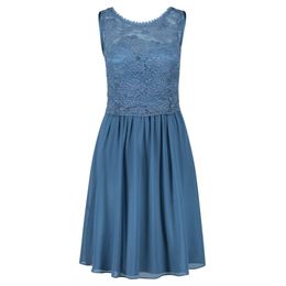 Vera Mont Abendkleid mit Spitze in Hushed Blue | Gr.: 40