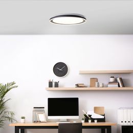 BRILLIANT LEUCHTEN Brilliant Pederson Deckenleuchte LED Schwarz, Wei&szlig;, 1-flammig, Fernbedienung