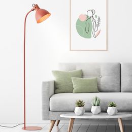 BRILLIANT LEUCHTEN Brilliant Erena Stehlampe Rot, 1-flammig