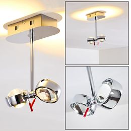 hofstein Florenz Deckenleuchte LED Chrom, 2-flammig