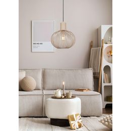Trio GILA Pendelleuchte Beige, 1-flammig