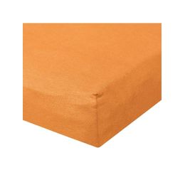BettwarenShop Spannbettlaken Ultra-Stretch in orange | Gr.: 90x200 cm - 100x220 cm