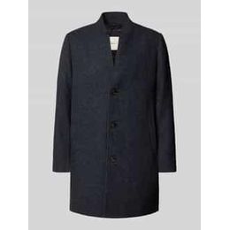 Tom Tailor Denim Regular Fit Wollmantel mit Allover-Muster