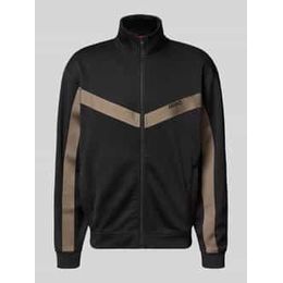 Hugo Relaxed Fit Sweatjacke mit Baumwoll-Anteil Modell 'DARTI'
