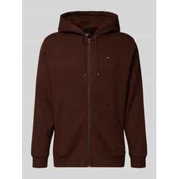 Tommy Jeans Regular Fit Sweatjacke aus Baumwoll-Mix