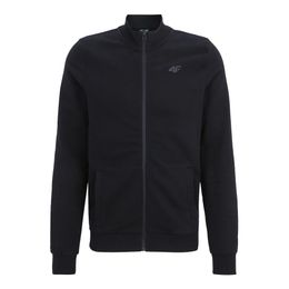 4F Athletic Zip-Up Hoodie male Black size XL