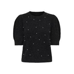 Only Pullover 'ONLPEARLY' Damen Gr&ouml;&szlig;e XL schwarzmeliert / perlwei&szlig;