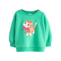 next Sweatshirt girl Green size 9-12 mths