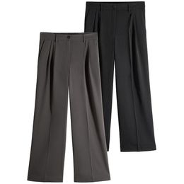 The Set Pants female Grey, Black size 8