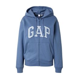 GAP Sweatjacke 'Heritage' Damen Größe XL saphir / hellblau / weiß