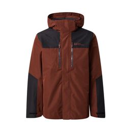 Jack Wolfskin Outdoorjacke 'Jasper' Herren Größe S rostbraun / schwarz