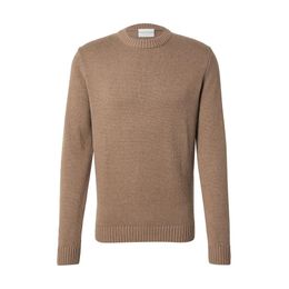 Bruun & Stengade Bruun & Stengade Pullover 'Thorstein' Herren Gr&ouml;&szlig;e S hellbraun / schwarz