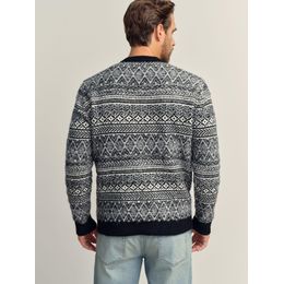 next Pullover Herren Gr&ouml;&szlig;e L grau / schwarz / wei&szlig;