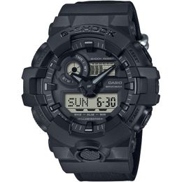 Casio G-Shock Herren Casio G-SHOCK Chronograph Quarzuhr,Armbanduhr,Herrenuhr,digital, bis 20bar wasserd. Resinarmband schwarz