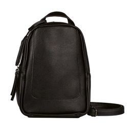 Tom Tailor Cityrucksack »Adela« aus Lederimtat in modernen Linienführung und abgesetzter Kantenfarbe Schwarz B/H/T: 18 cm x 24 cm x 6,5 cm B/H/T:...