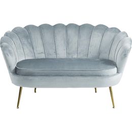 Salesfever 2-Sitzer »Clam Komfort-Duo-Sitz« Muscheldesign-Breite 136 cm: Pure Extravaganz Hellgrau Muscheldesign-Sofa für edles Wohnambiente