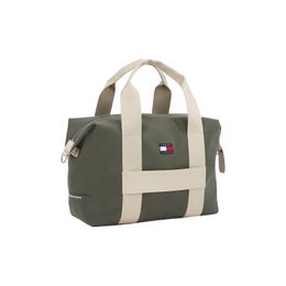 Tommy Jeans Weekender »TJM RETRO COOL DUFFLE« Unisex Umhängetasche, Henkeltasche, Schultertasche mit Kontrastbesatz khaki-natur