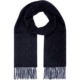 Calvin Klein Schal »CLASSIC WOOL SCARF MONOGRAM« mit Logoprägung Ck Black/Iron Gate