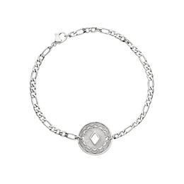 PURELEI Armband »Schmuck Geschenk Lolani, runder Anhänger mit Motiv, Bracelet-Lolani« edelstahlfarben 20 cm Das detailreich gearbeitete Ornament an...