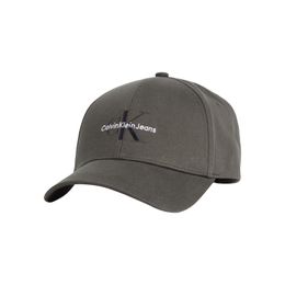 Calvin Klein Jeans Baseball Cap »MONO LOGO EMBRO CAP« Logostickerei grau