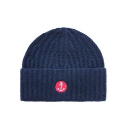 Zwillingsherz Beanie »Beanie mit Anker Stickerei« Packung, mit auffälligem Anker-Motiv marine