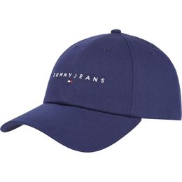 Tommy Jeans Baseball Cap »TJM LINEAR LOGO CAP« Klettverschluss, Logostickerei, Schriftzug UNISEX Yale Navy