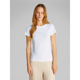 Calvin Klein Jeans Rundhalsshirt »INSTITUTIONAL GRAPHIC SLIM TEE« mit Logodruck Bright White XS (34) XS (34) Shirt von Calvin Klein Jeans Womanswear