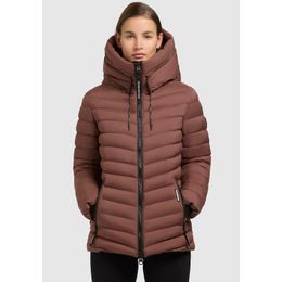 Khujo Steppjacke »PACE« mit Kapuze weinrot XL (42) XL (42) Die hüftlange Khujo Jacke PACE mit einer hoch schließenden Kapuze und elastischem...
