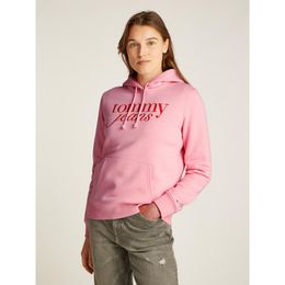 Tommy Jeans Hoodie »TJW REG ESS LOGO HOODIE EXT« mit Logodruck, Stickerei Pink Sugar XS (34) XS (34) Hoodie von Tommy Jeans
