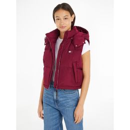 Tommy Jeans Steppweste &raquo;TJW CRP ALASKA PUFFER VEST&laquo; in modischer Cropped Form, Puffer Valley Grape XL (42)